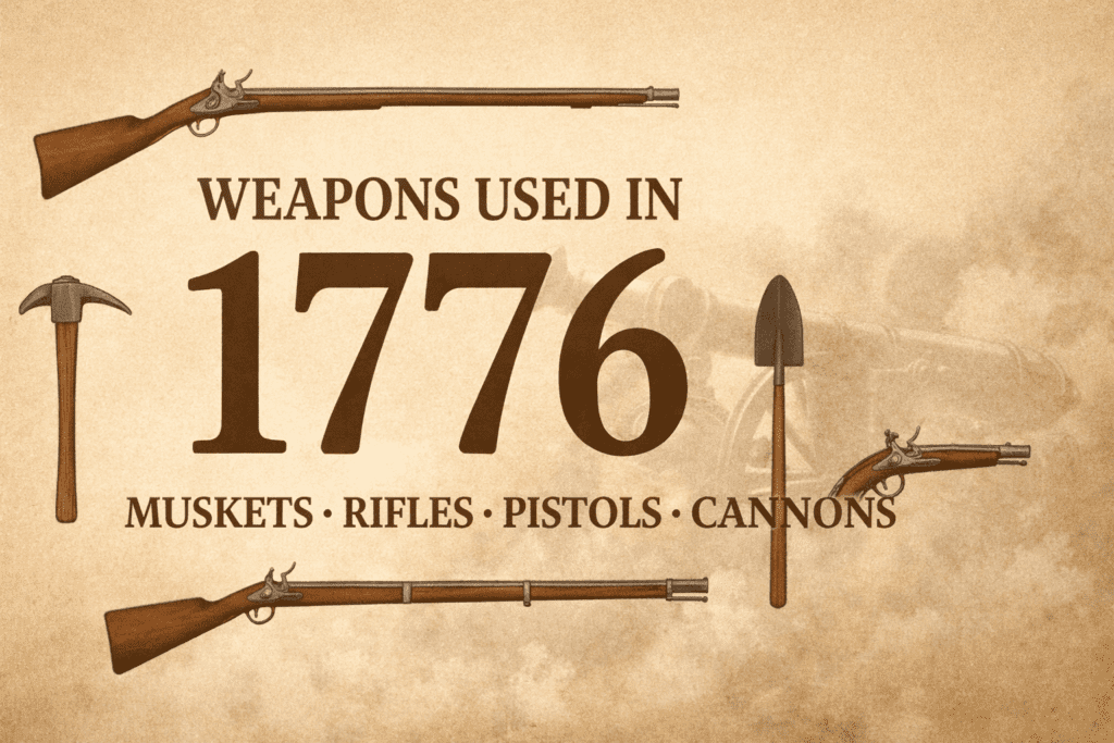 Weapons Used in 1776: Guns, Rifles, Cannons of the Revolutionary War ...